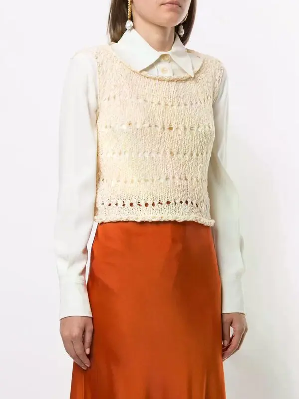 Voz Knitted Crop Top