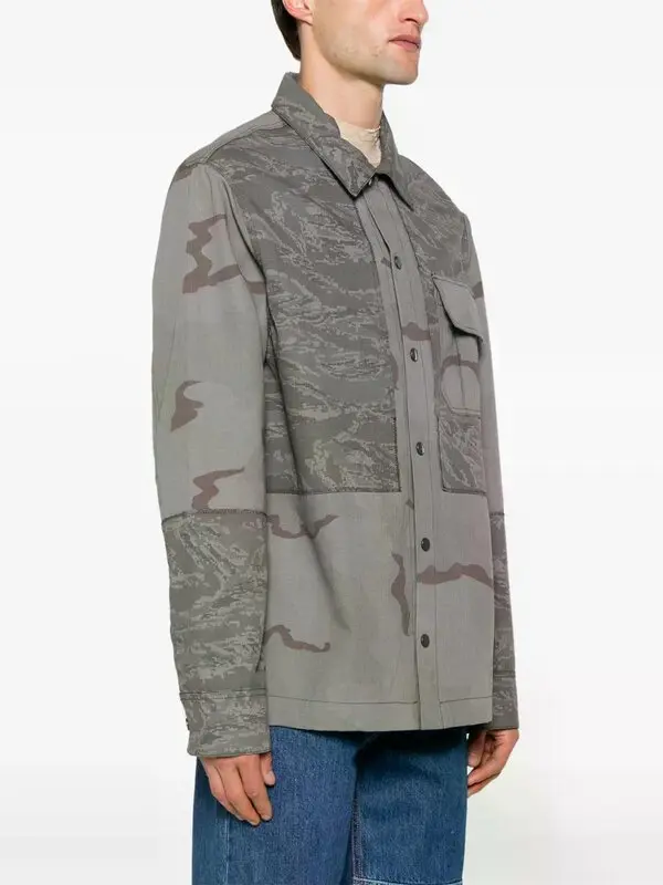 MARINE SERRE Rispstop Classic-collar Shirt Jacket