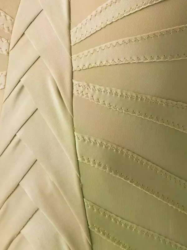 AMIR SLAMA Ribcage-pattern Stretch Jumpsuit