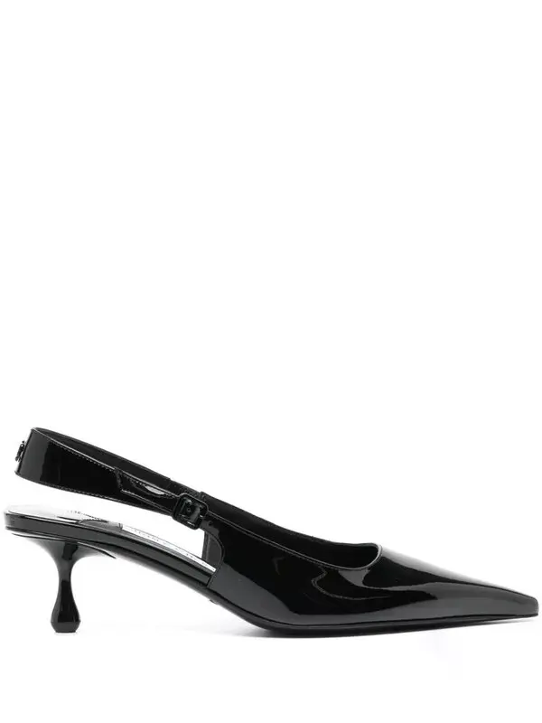 JIMMY CHOO Amel 50mm Slingback Pumps - Black