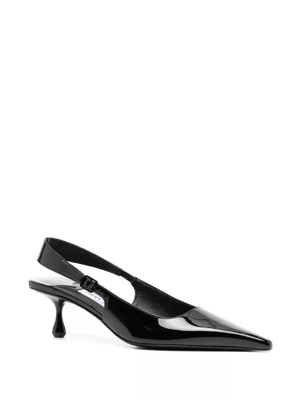 JIMMY CHOO Amel 50mm Slingback Pumps - Black