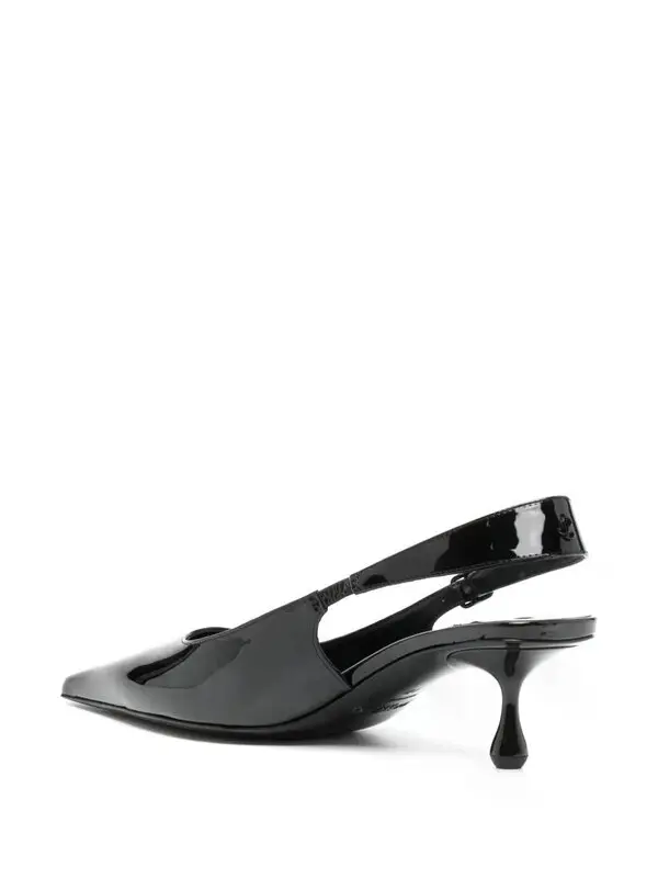JIMMY CHOO Amel 50mm Slingback Pumps - Black