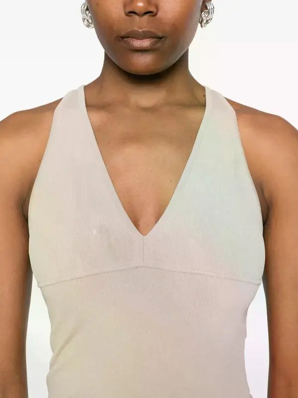Max Mara Sleeveless V-neck Top - Neutrals
