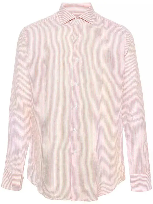 DELL'OGLIO Striped Linen Shirt