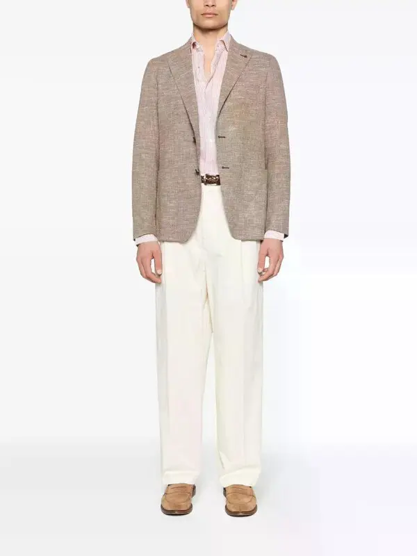 DELL'OGLIO Striped Linen Shirt
