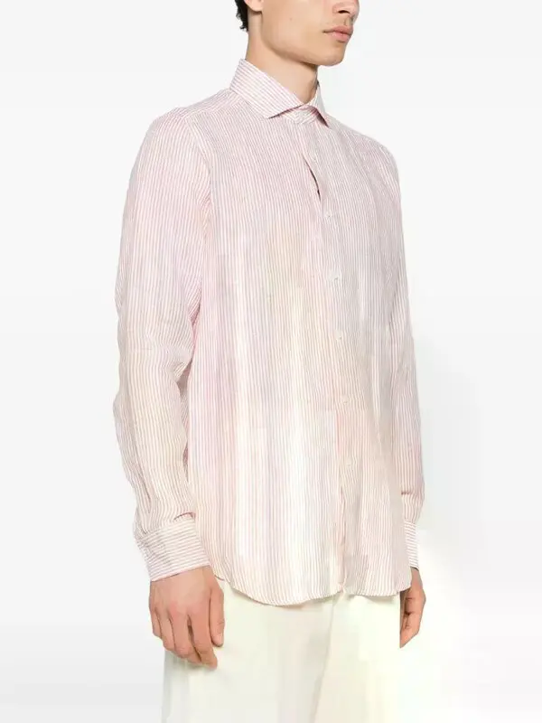 DELL'OGLIO Striped Linen Shirt