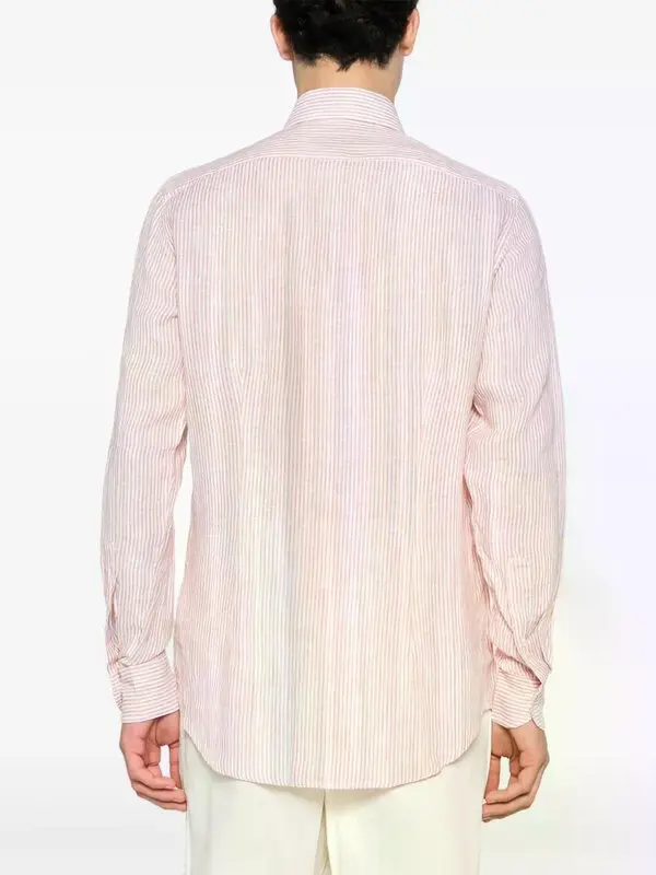 DELL'OGLIO Striped Linen Shirt