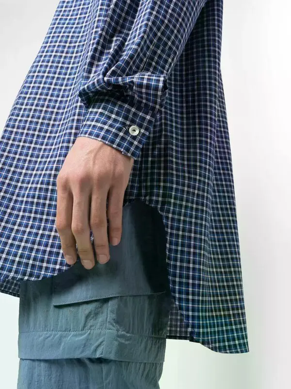 CHLOE NARDIN Plaid-pattern Oversize Shirt