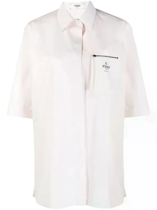 Fendi Logo-print Cotton Shirt