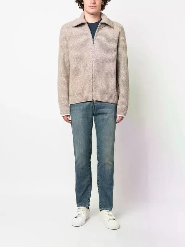 Jacob Cohen Scott Low-rise Tapered Jeans - Blue
