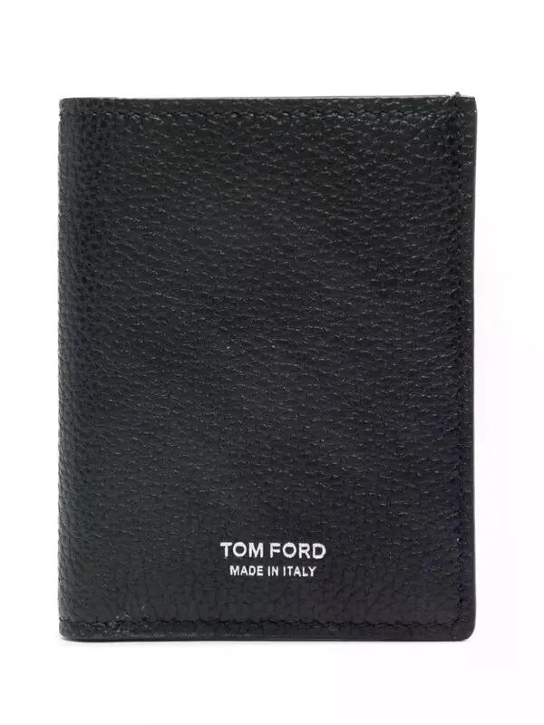 TOM FORD Logo-print Leather Cardholder - Black