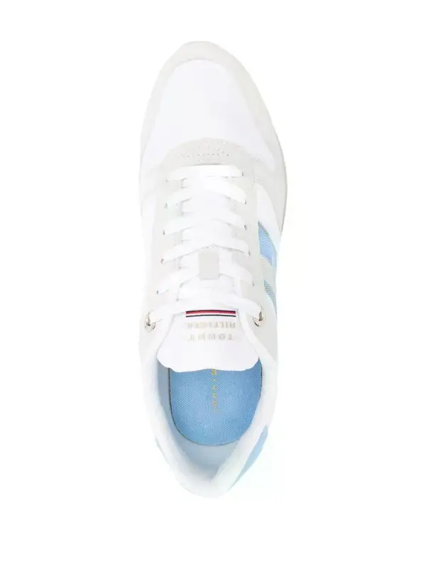 Tommy Hilfiger Lace-up Suede Sneakers - White