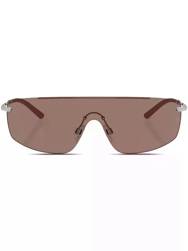 Oliver Spencer R-5 Mask-frame Sunglasses - Silver