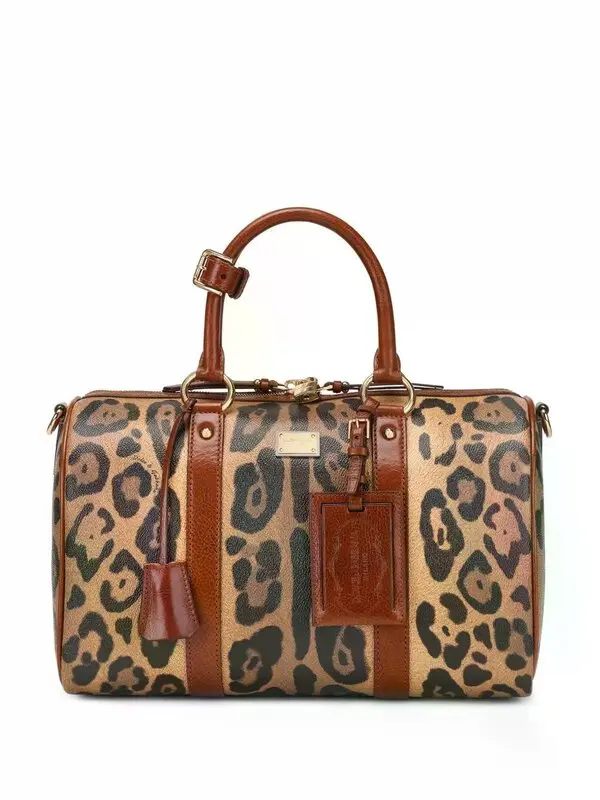 Dolce & Gabbana Crespo Leopard-print Handbag
