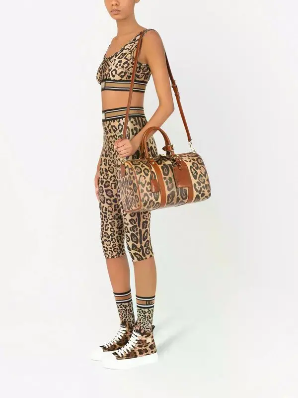 Dolce & Gabbana Crespo Leopard-print Handbag