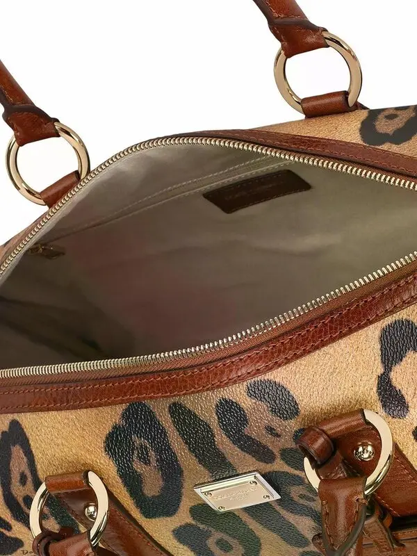 Dolce & Gabbana Crespo Leopard-print Handbag