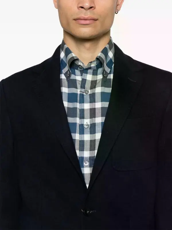 Canali Single-breasted Blazer - Blue