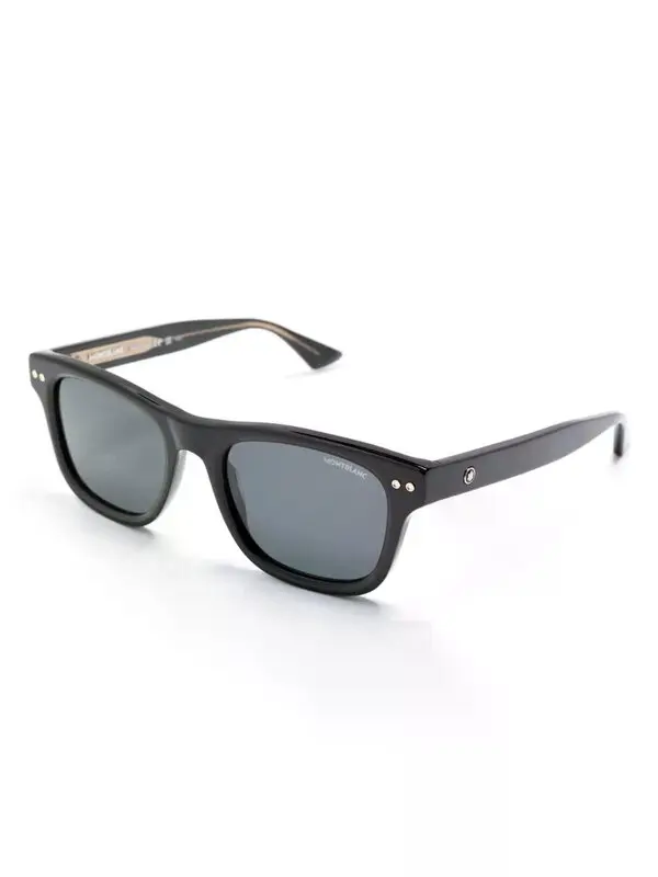 Montblanc Logo-plaque Square-frame Sunglasses