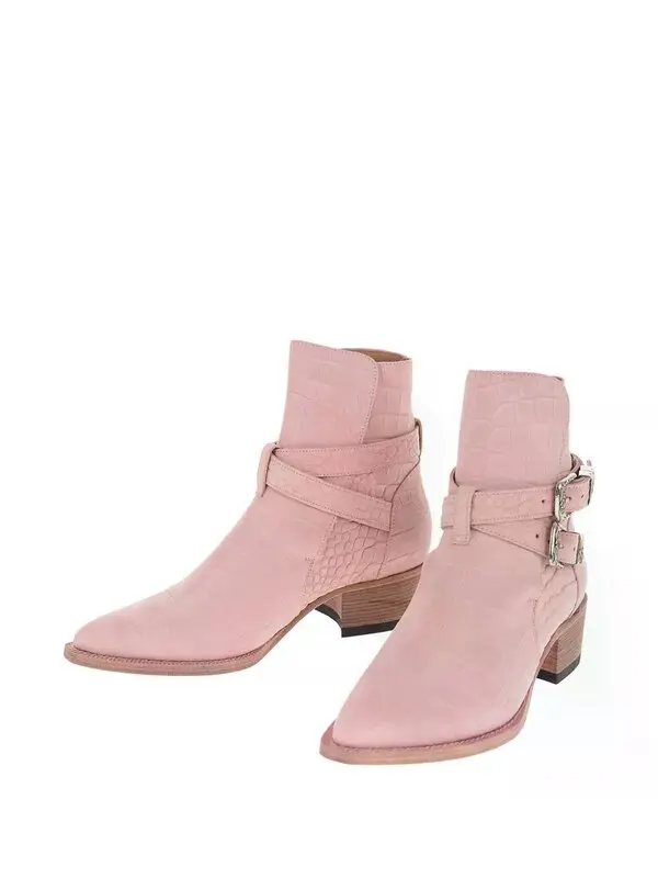 Amiri Buckle-detail Ankle Boots