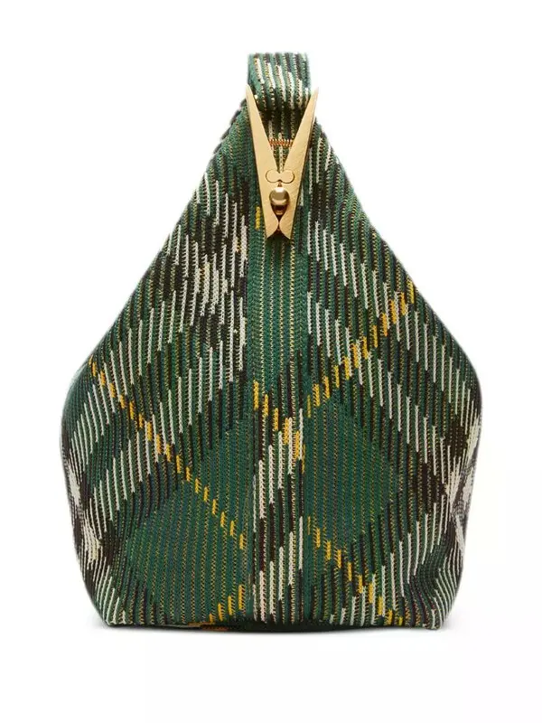 Burberry Check-pattern Shoulder Bag - Green