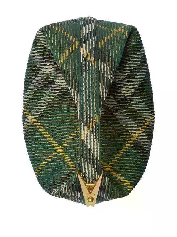 Burberry Check-pattern Shoulder Bag - Green