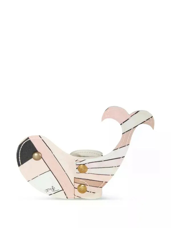Emilio Pucci Iride-print Luggage Tag - Pink