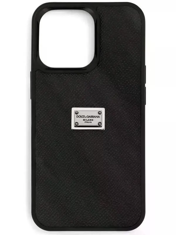Dolce & Gabbana Logo-tag Iphone 13 Pro Case - Black