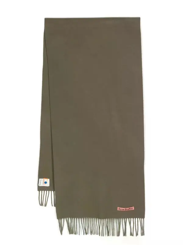Acne Studios Logo-appliqué Wool Scarf