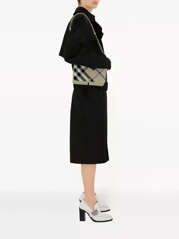 Burberry Checked Shoulder Bag - Neutrals