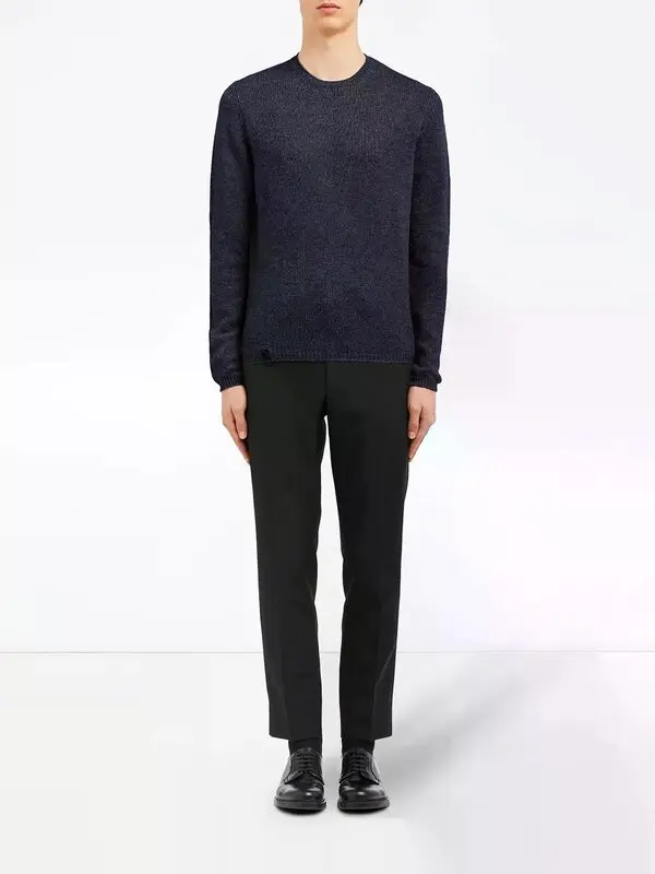 Prada Cashmere Crew Neck Jumper - Blue