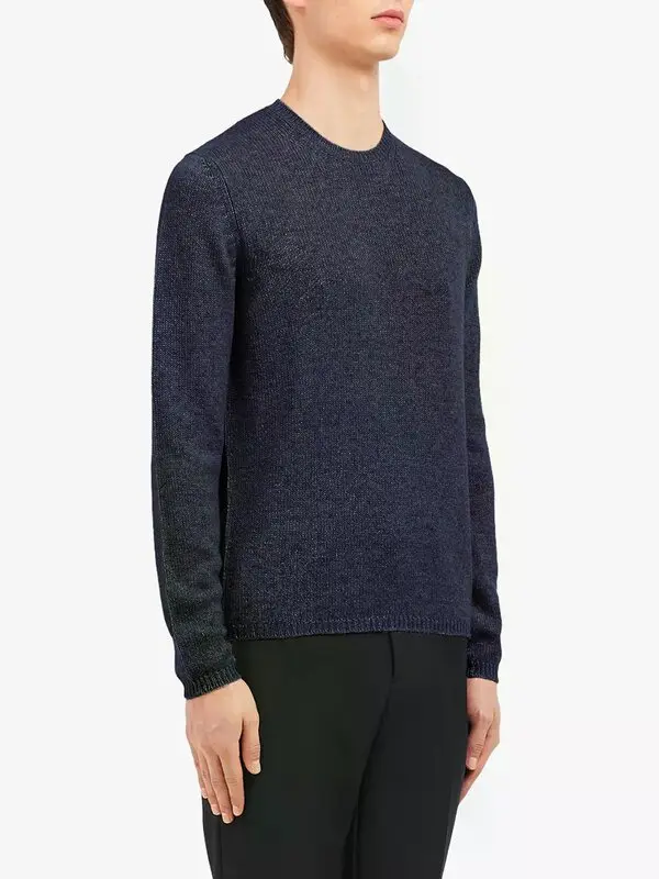 Prada Cashmere Crew Neck Jumper - Blue