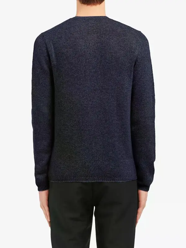 Prada Cashmere Crew Neck Jumper - Blue