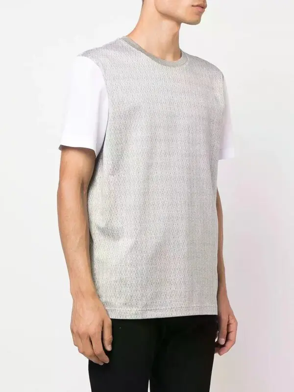 BILLIONAIRE Two-tone Cotton T-shirt