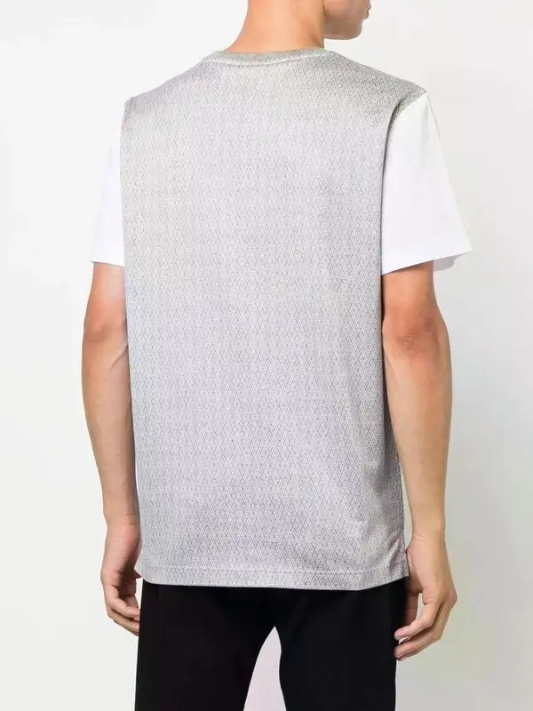BILLIONAIRE Two-tone Cotton T-shirt