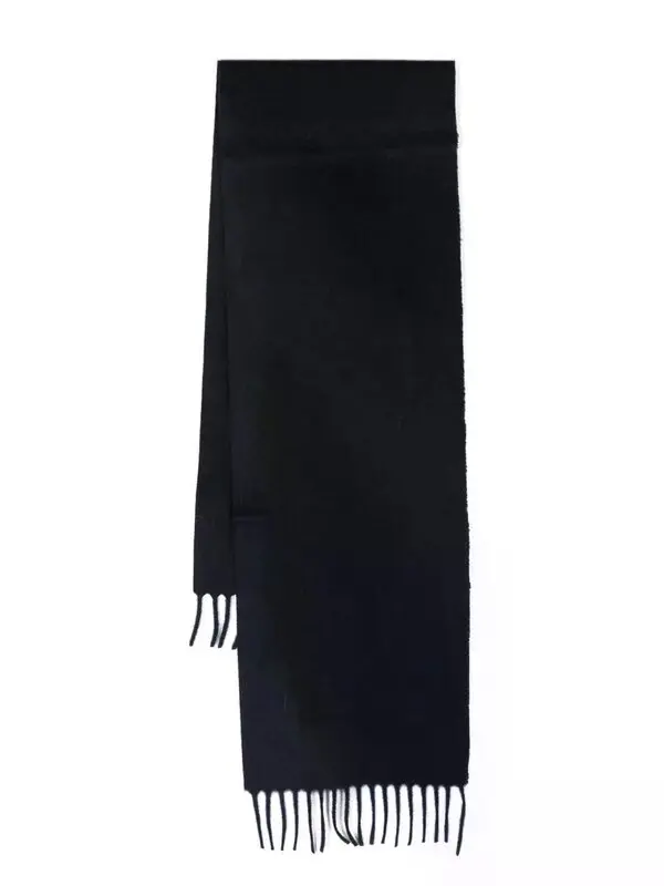 Prada Fringed Cashmere Scarf - Blue