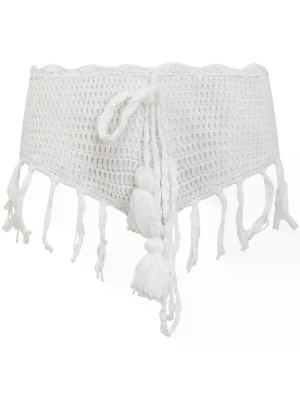 MATIMI Crochet-knit Shorts - White