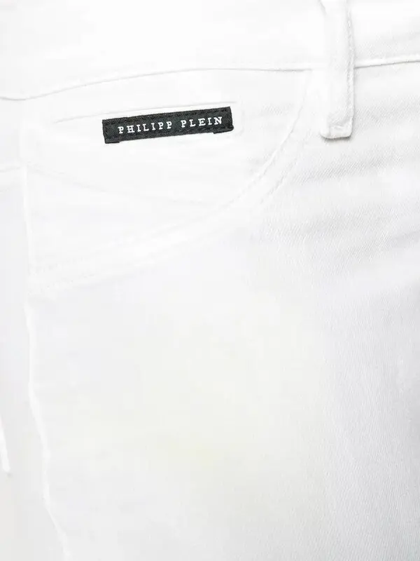 Philipp Plein Statement Skinny Jeans - White