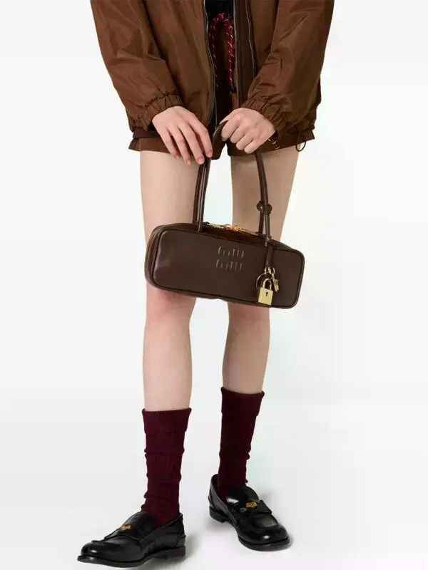 Miu Miu Beau Leather Top Handle Bag