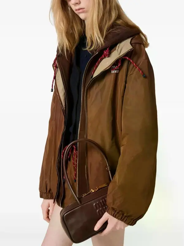 Miu Miu Beau Leather Top Handle Bag