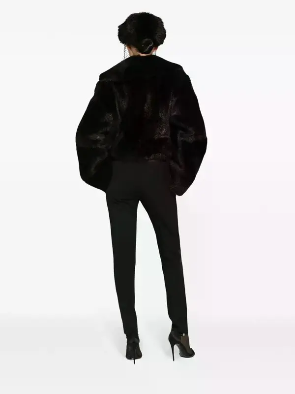 Dolce & Gabbana Belted Faux-fur Jacket