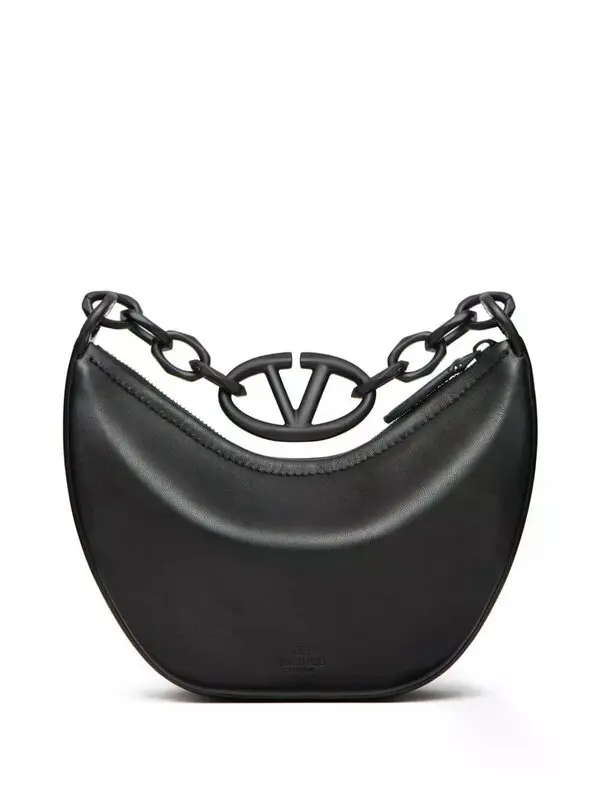 Valentino Garavani Mini Vlogo Moon Bag - Black
