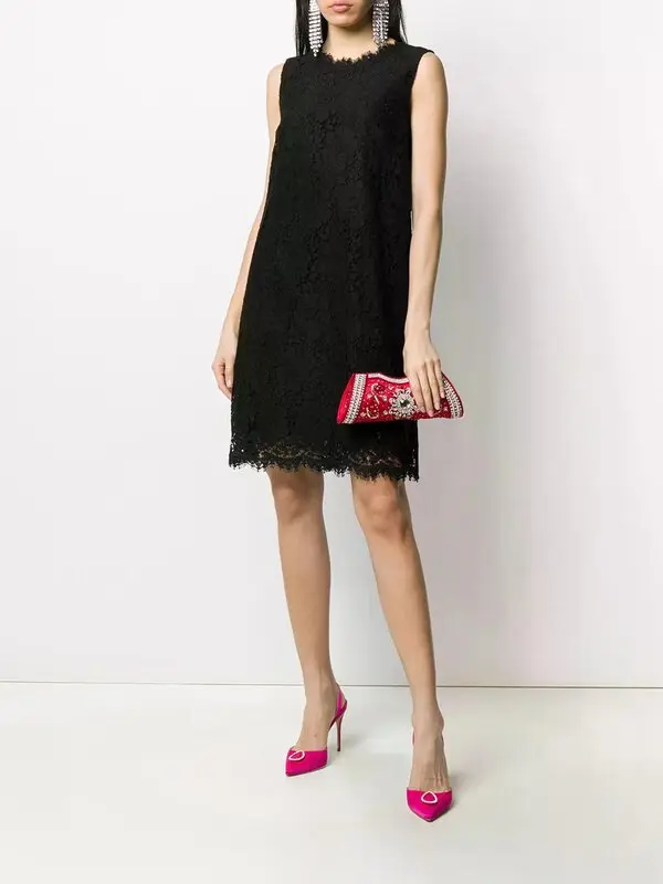 Dolce & Gabbana Lace-overlay Sleeveless Minidress