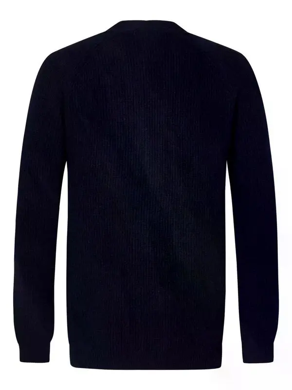 FRANZESE COLLECTION Cashmere Ribbed Knit Cardigan
