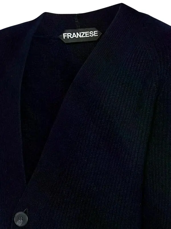 FRANZESE COLLECTION Cashmere Ribbed Knit Cardigan