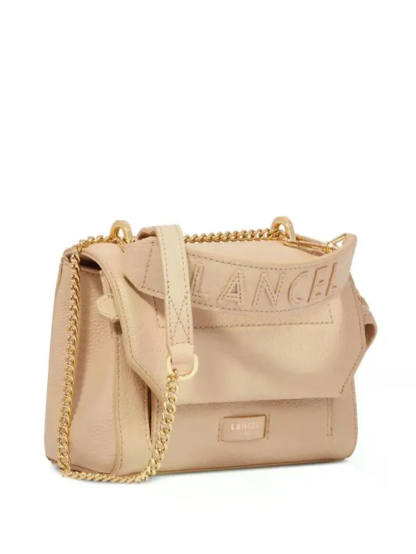 LANCEL Ninon De Leather Flap Bag - Neutrals