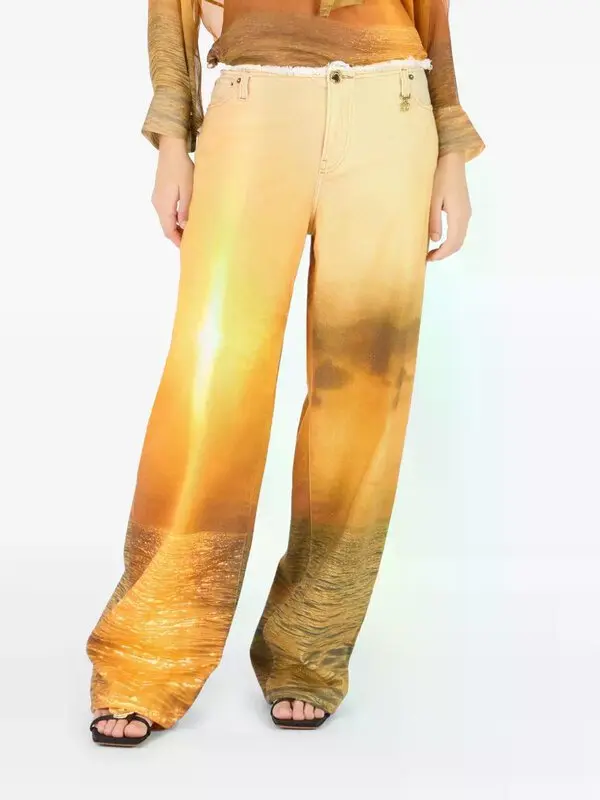 Roberto Cavalli Graphic-print Trousers