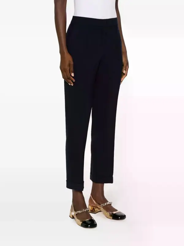 Moschino Pressed-crease Tapered Trousers