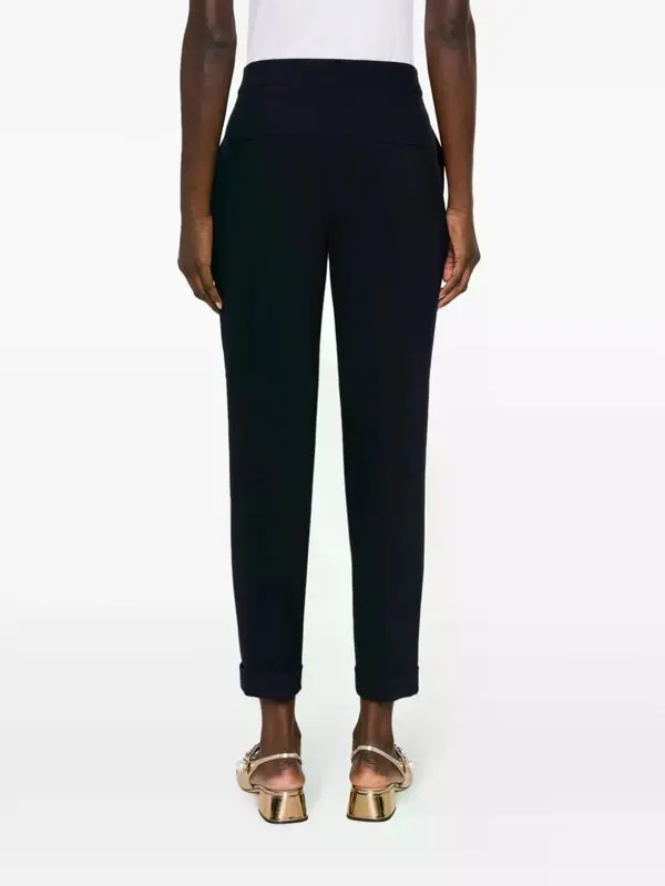 Moschino Pressed-crease Tapered Trousers