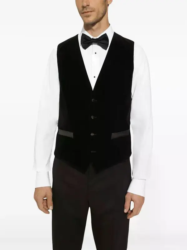 Dolce & Gabbana Buttoned Velvet Waistcoat