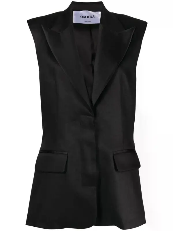OMBRA MILANO Single-breasted Long Waistcoat
